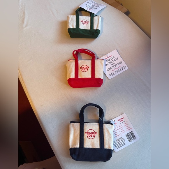Trader Joe'S | Bags | New Trader Joes Micro Mini Totes Set Of 3 Micro ...